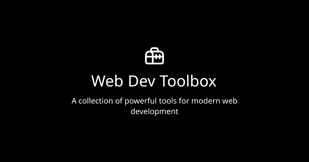 Web Dev Toolbox